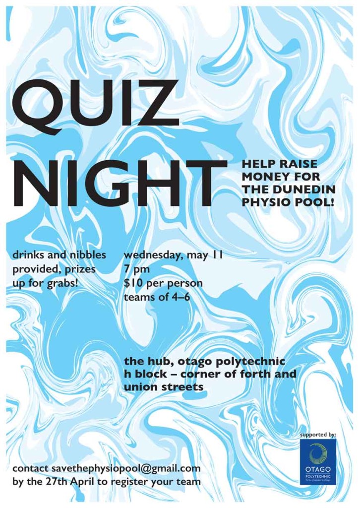 Quiz Night Fundraiser – Physio Pool Dunedin